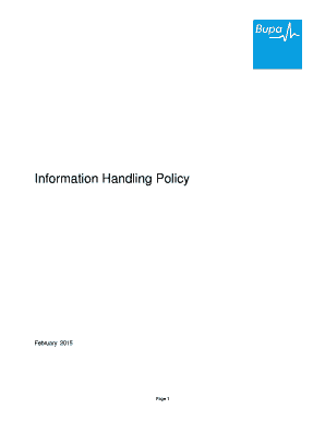 Fillable Online Information Handling Policy Fax Email Print - pdfFiller