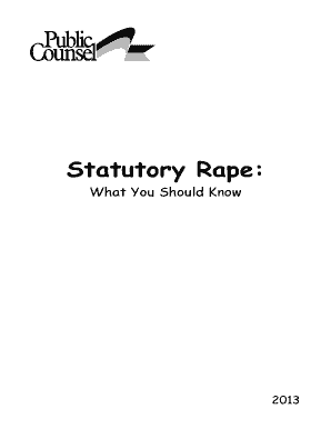 Fillable Online Statutory Rape: Fax Email Print - pdfFiller