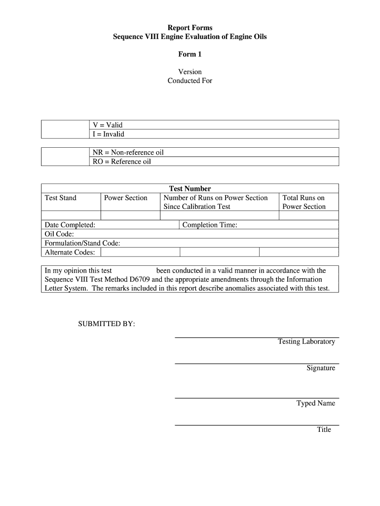 Fillable Online ftp astmtmc cmu Sequence VIII Engine Evaluation of ...