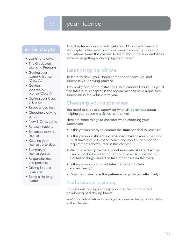 Fillable Online Learn to Drive Smart ManualMV2075 Learn to Drive Smart ...