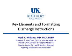 Fillable Online iom Key Elements and Formatting bDischargeb ...