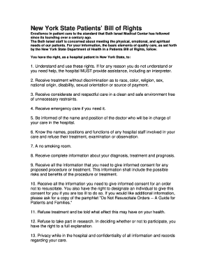 Fillable Online wehealny New York State Patients Bill of Rights Fax ...