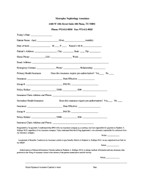 Fillable Online 4100 W 15th Street Suite 100 Plano, TX 75093 Fax Email Print - pdfFiller