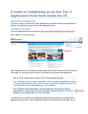 Fillable Online ISAO Guide to Tier 4 On-Line Application (pdf - Heriot ...