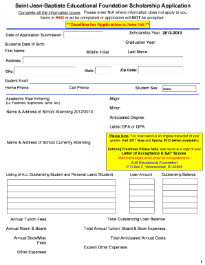 Fillable Online **Deadline for Application is June 1st.** Fax Email ...