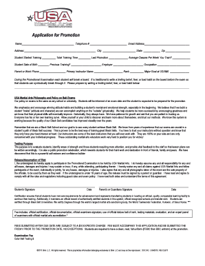 Fillable Online Application for Promotion - Wix.com Fax Email Print ...