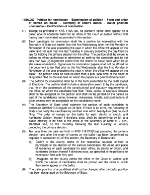 Fillable Online 118A.060bbb Petition for nomination -- Examination of ...