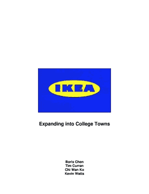 Fillable Online Expanding into College Towns Fax Email Print - pdfFiller