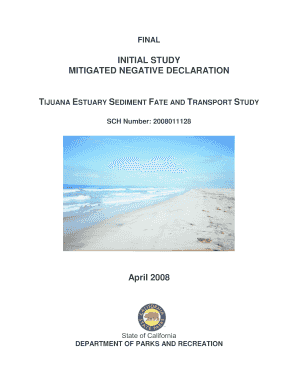 Fillable Online trnerr Final Mitigated Negative Declaration - Tijuana Estuary : TRNERR Fax Email ...