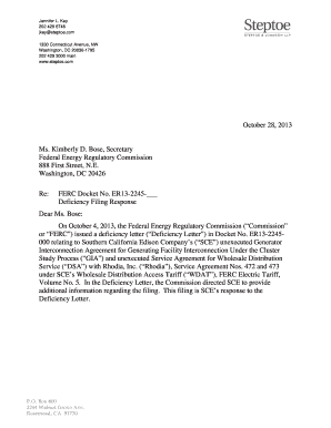 Fillable Online SCE Response Rhodia Deficiency Letter1.docx Fax Email ...