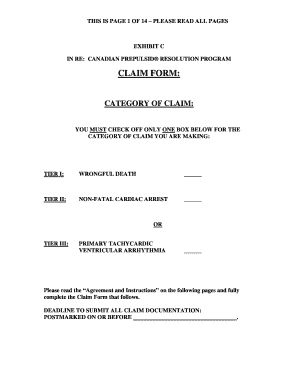 Fillable Online THIS IS PAGE 1 OF 14 PLEASE READ ALL PAGES EXHIBIT C IN ...