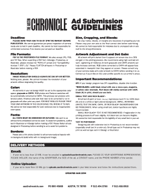 Fillable Online Ad Submission Fax Email Print - pdfFiller