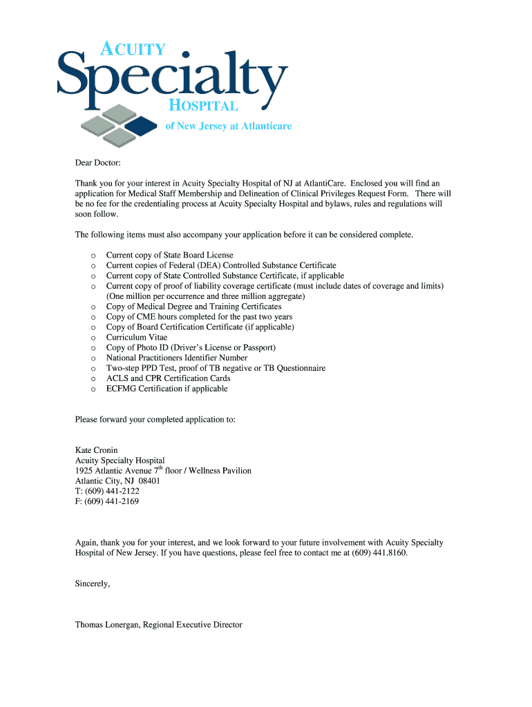 Fillable Online Acuity Hospital Fax Email Print - pdfFiller