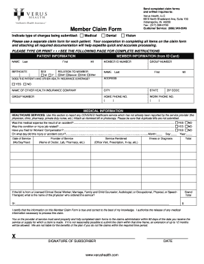 Fillable Online santarosacatholic Verus Member Claim Form - Diocese of ...