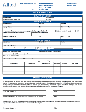 Fillable Online nwoca Claim Form - Medical.xlsx - I nwoca.or Fax Email ...
