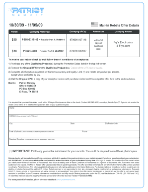 Fillable Online Qualifying UPC(s) Fax Email Print - pdfFiller