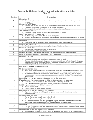 Fillable Online In 03 Request for ALJ Step By Step.docx Fax Email Print ...