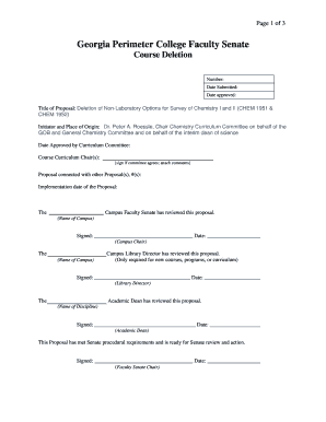 Fillable Online gpc Course Deletion - gpc Fax Email Print - pdfFiller