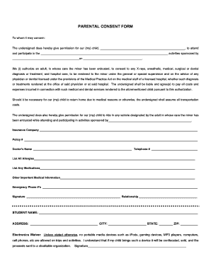 Fillable Online The undersigned does hereby give permission for our (my ...