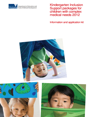 Fillable Online pcafamilies org Kindergarten Inclusion Support packages ...