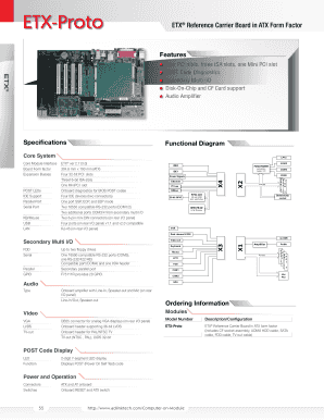 Fillable Online ETX-Proto - ETX Reference Carrier Board in ATX Form ...