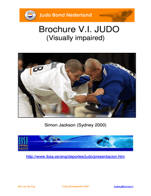 Fillable Online Brochure VI-judo - Special Needs Judo Fax Email Print ...