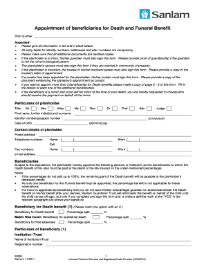 Fillable Online dimensionwealth co BAppointmentb of beneficiaries for ...