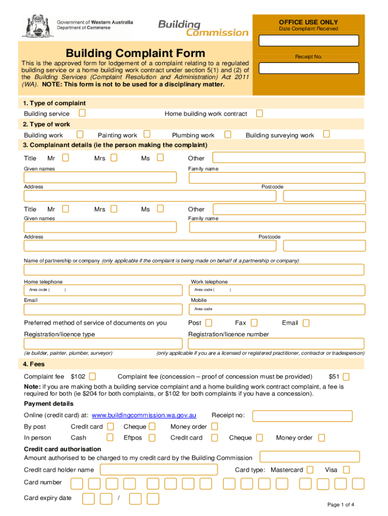 Fillable Online Employee Complaint Form Template 17.doc - COMPLAINT ...
