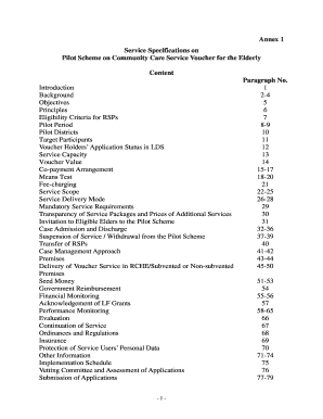 Fillable Online swd gov Service Specificationsdoc - swd gov Fax Email ...