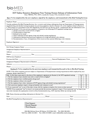 Fillable Online Open Printable Safety Sensitive Employee Testing ...