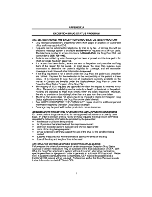 Fillable Online formulary drugplan health gov sk EXCEPTION DRUG STATUS ...