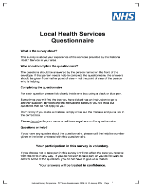Fillable Online doc ukdataservice ac Local Health Services ...