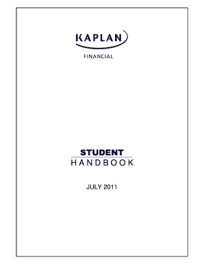 Fillable Online STUDENT H A N D B O O K - Kaplan Singapore Fax Email ...