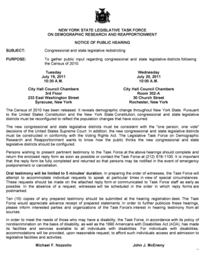Fillable Online Notice of Public Hearing - Congressional and state ...