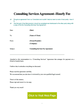 consulting services agreement Forms and Templates - Fillable ...