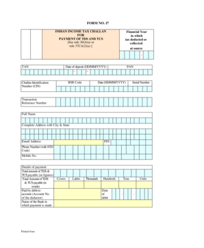 Fillable Online incometaxindiapr gov 17 INDIAN INCOME TAX CHALLAN FOR ...