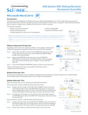 Fillable Online ADA Section 508: Making Electronic Fax Email Print ...
