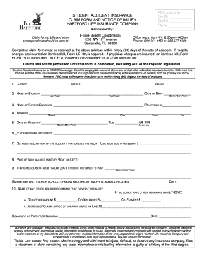 Fillable Online Claim form Florida - Fringe Benefits Coordinators, Inc ...