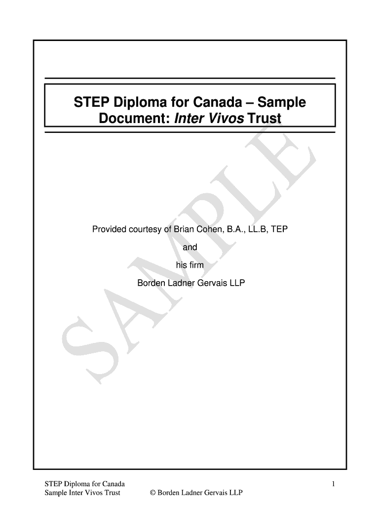 Fillable Online STEP Diploma for Canada Sample Fax Email Print - pdfFiller