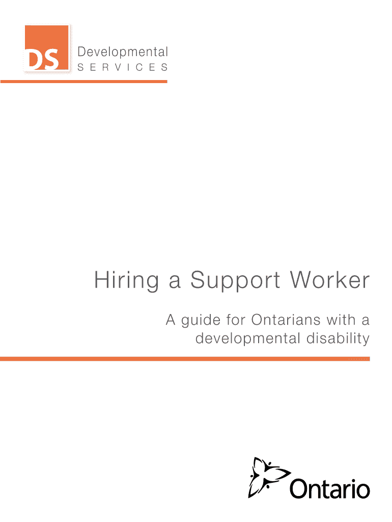 Fillable Online Hiring a Support Worker Fax Email Print - pdfFiller