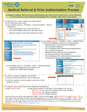 Fillable Online Medical Referral & Prior Authorization Process Fax ...