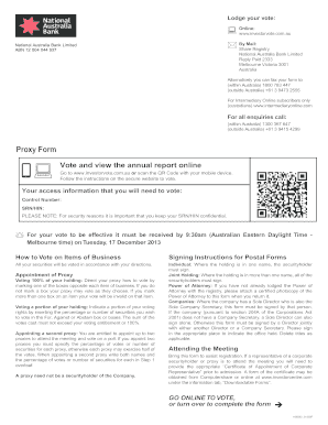 Fillable Online Proxy form (PDF, 367.6 KB) - NAB Fax Email Print - pdfFiller