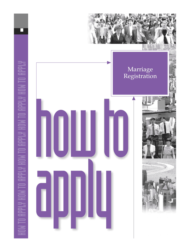 Fillable Online HOW TO APPLY FOR MARRIAGE REGISTRATION Fax Email Print ...