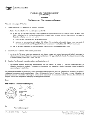 Fillable Online First American Title Insurance Company Fax Email Print ...