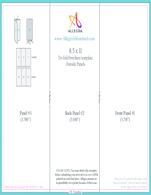 Fillable Online Tri-fold brochure template Fax Email Print - pdfFiller
