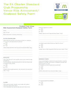 Fillable Online Venue Risk Assessment/ Fax Email Print - pdfFiller