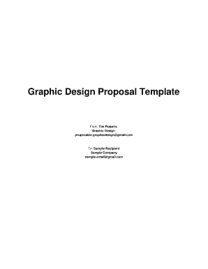 Fillable Online Graphic Design Proposal Template Fax Email Print ...