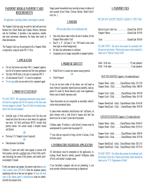 Us Passport Card Application Form - Fill Online, Printable, Fillable ...