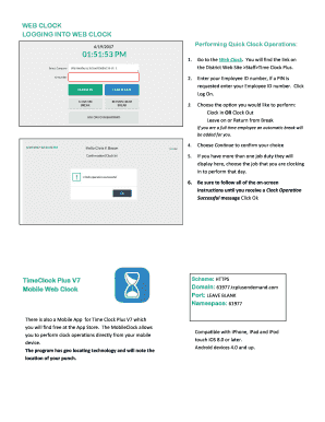 Fillable Online WEB CLOCK Fax Email Print - pdfFiller