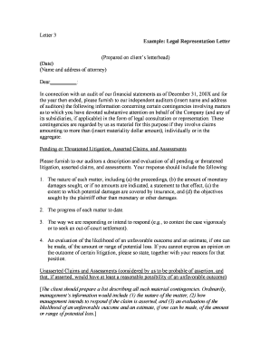Fillable Online Example: Legal Representation Letter Fax Email Print ...